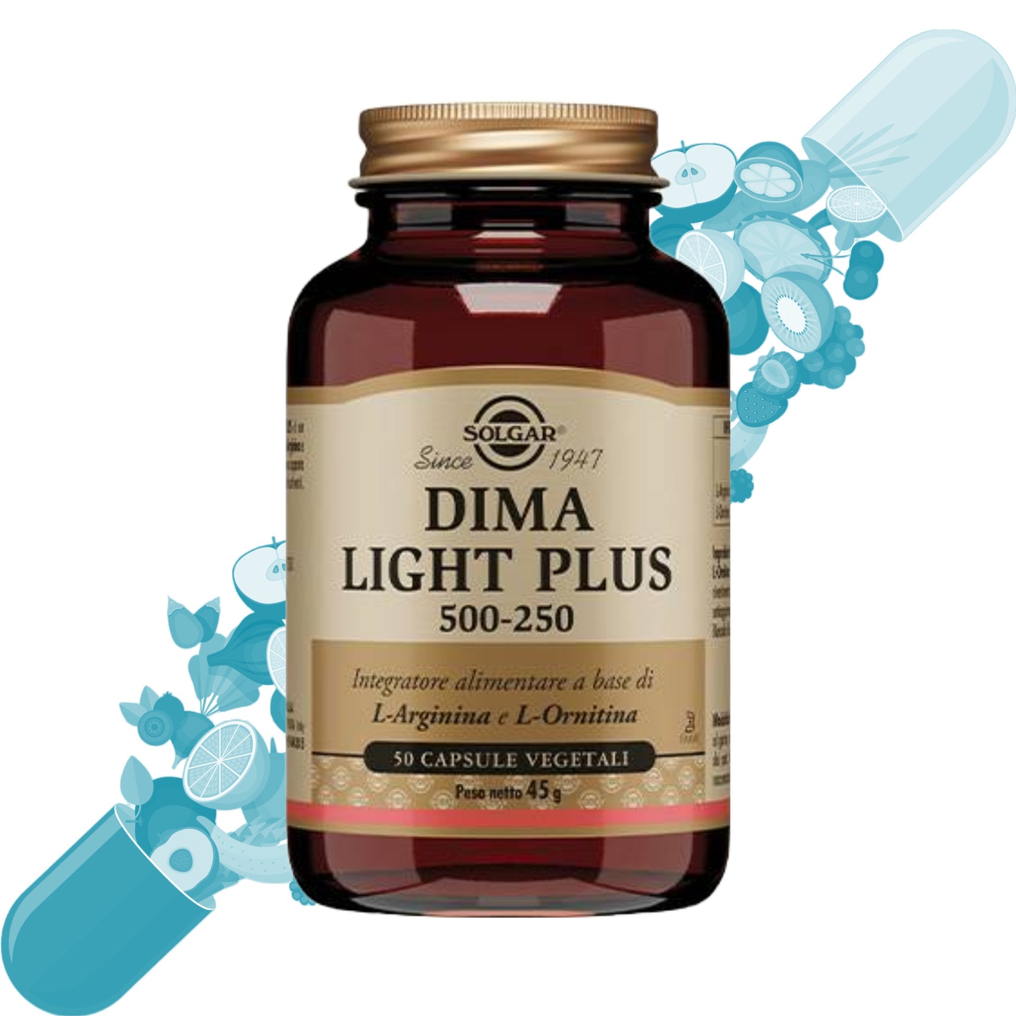 Dima Light Plus 500-250 50 cps vegetali - 4Nutrition