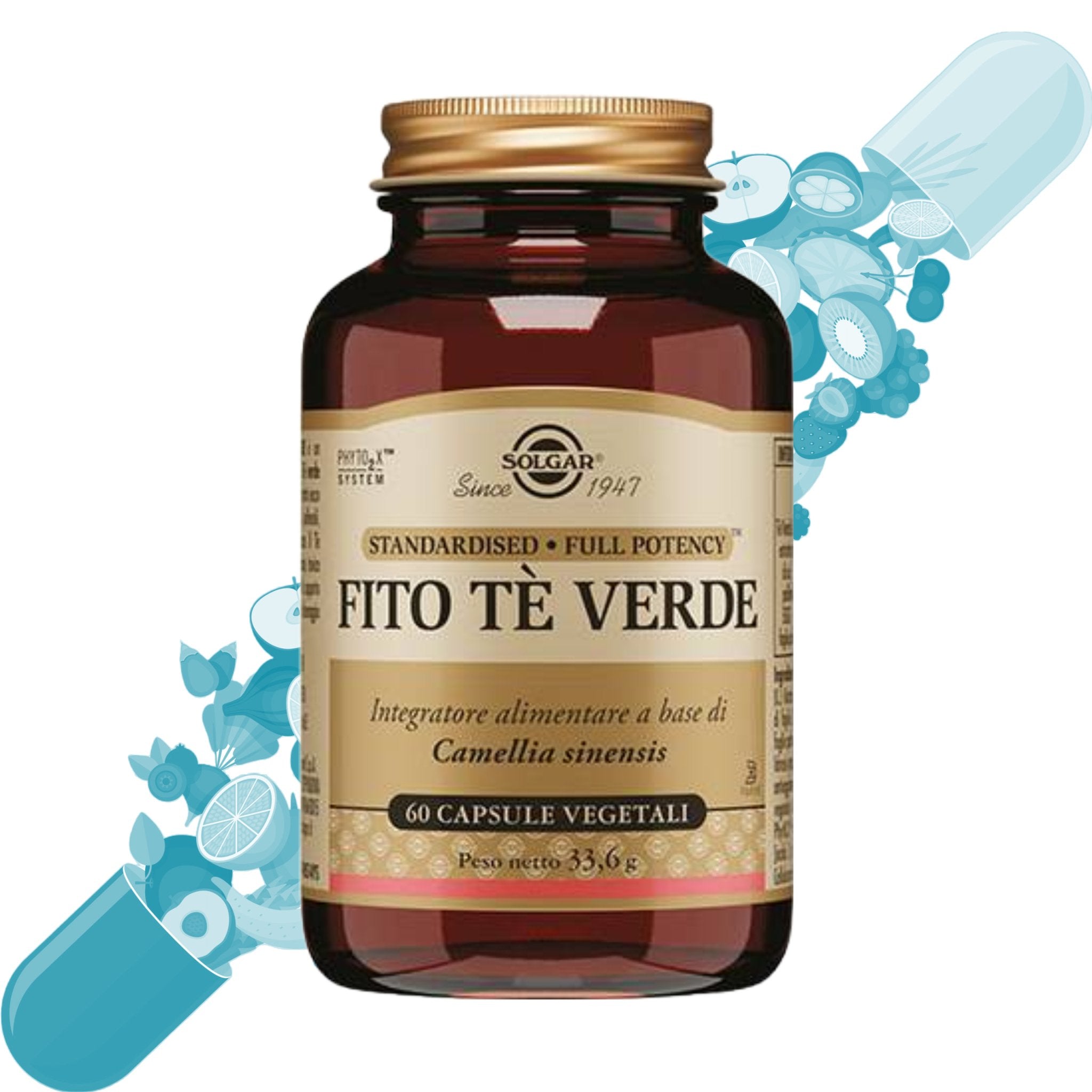 Fito tè verde 60 cps vegetali - 4Nutrition